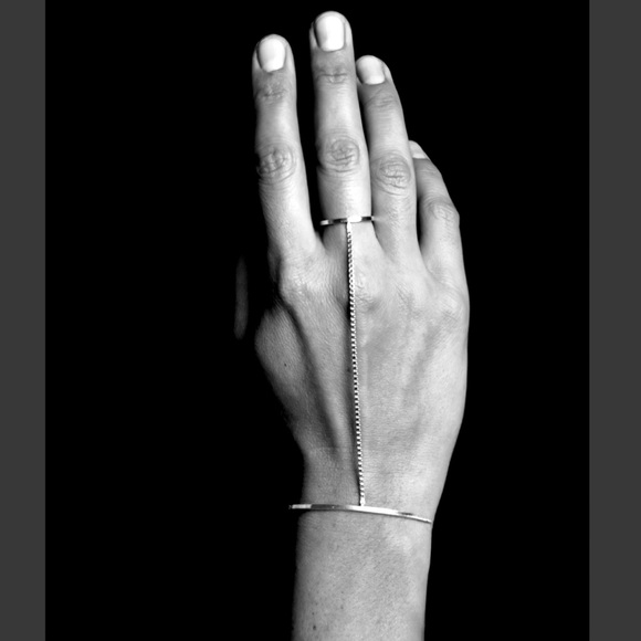 Jewelry | Sterling Silver Hand Chain Bracelet | Poshmark
